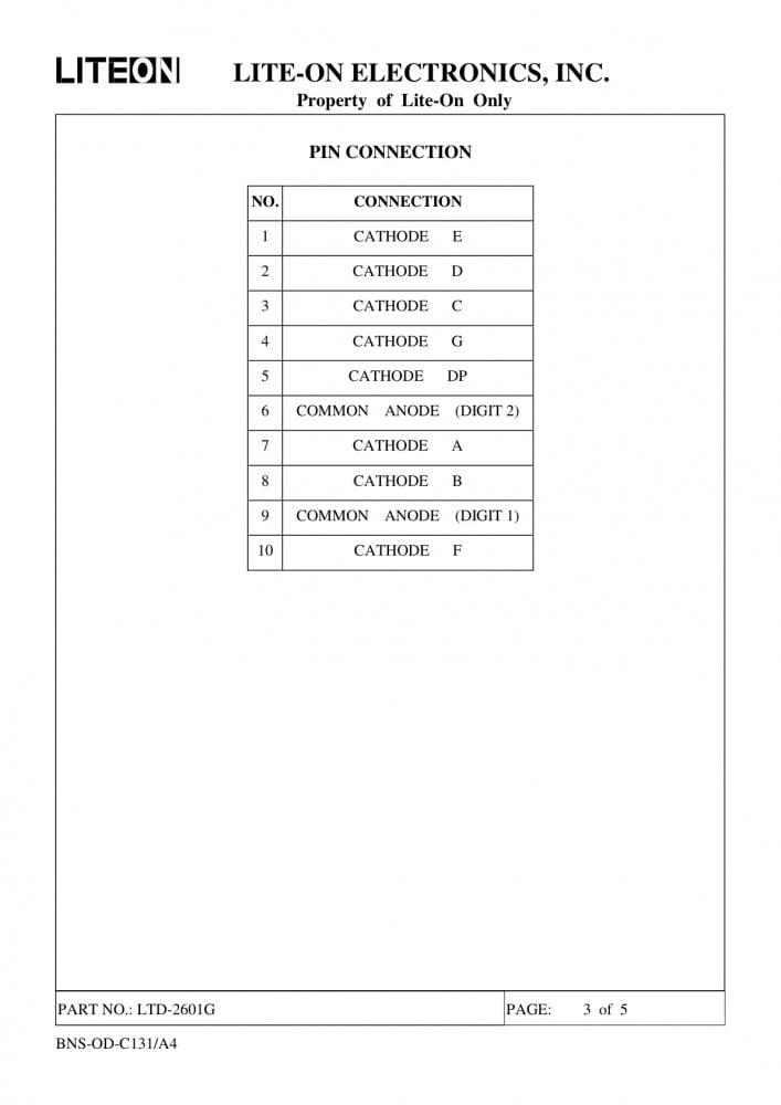 LTD-2601G datasheet page 4