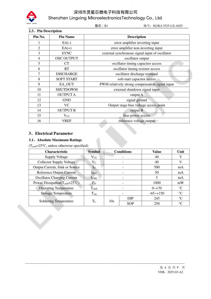 KA3525(LX) datasheet page 4