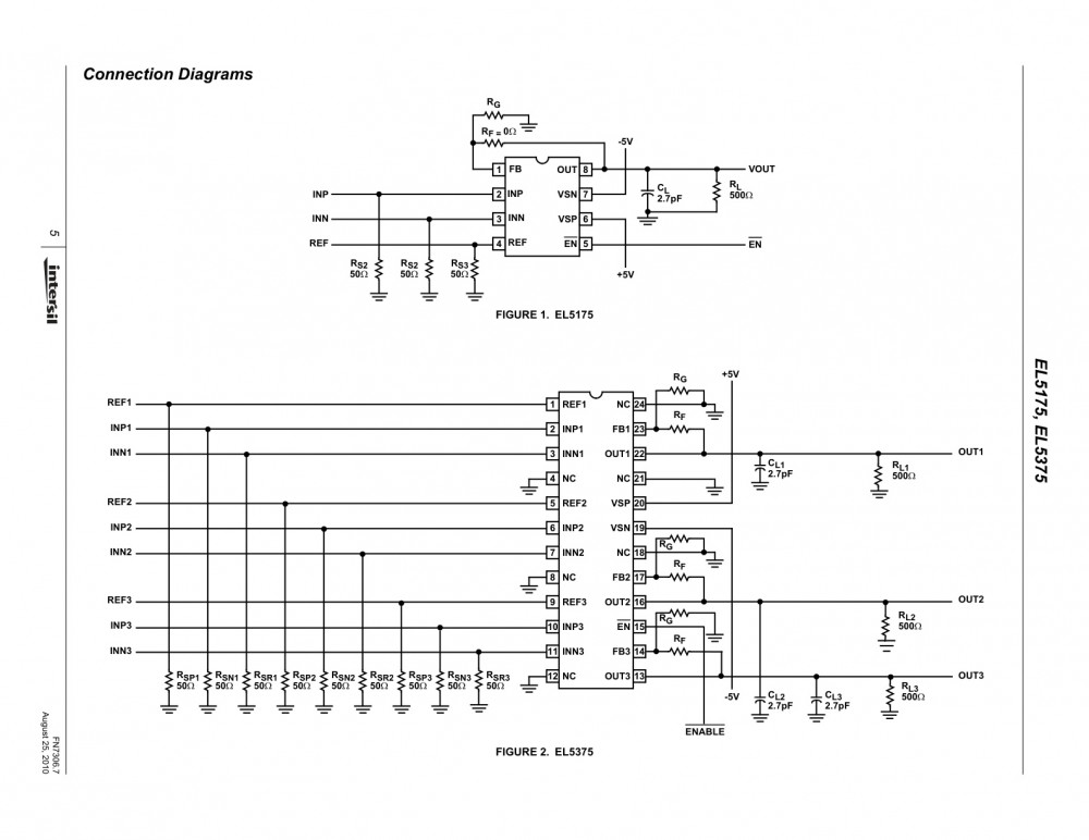 EL5175IY datasheet page 5