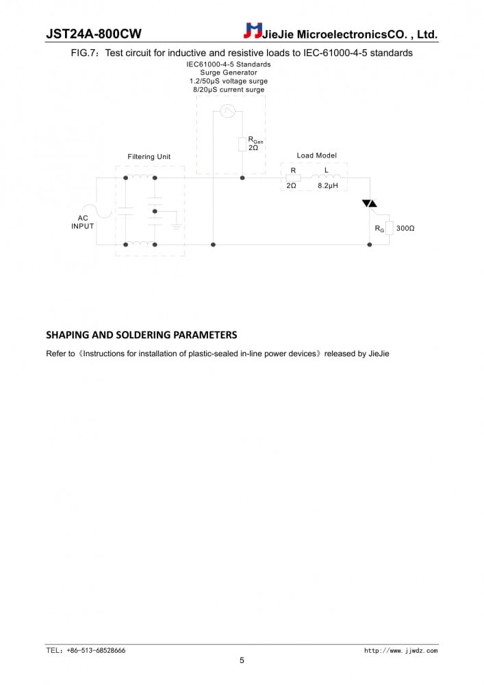 JST24A-800CW datasheet page 5