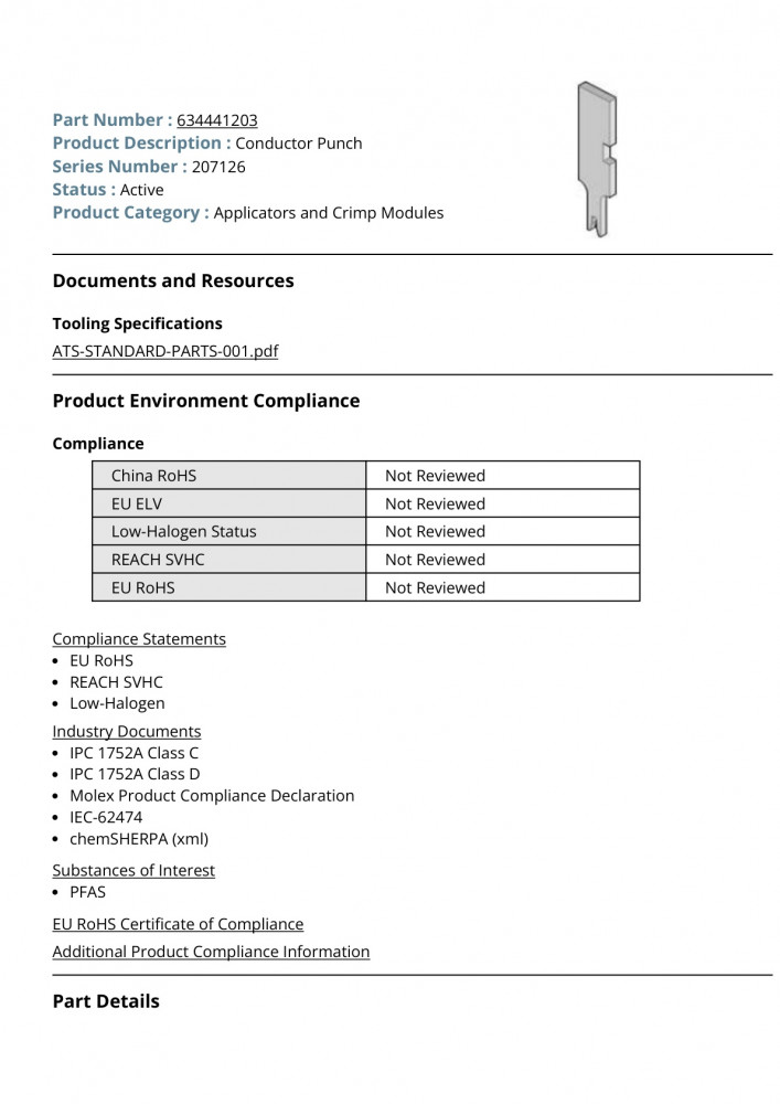 Tooling document page 1