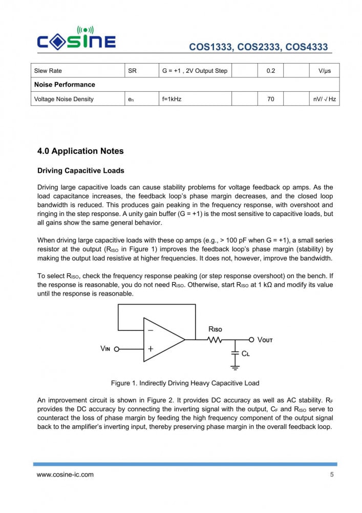 COS1333 datasheet page 5