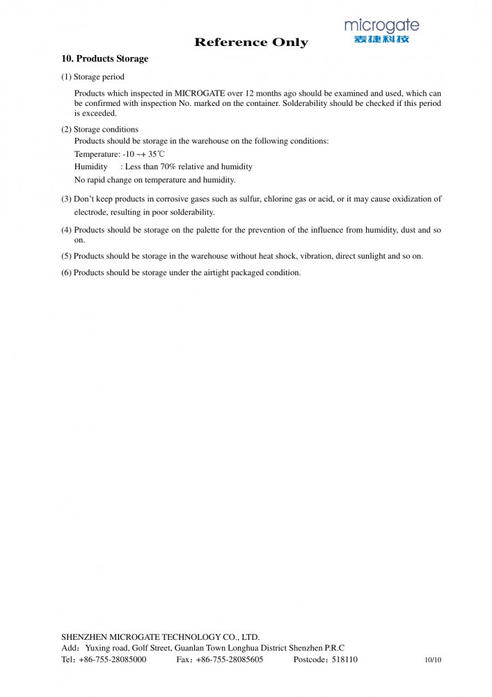 MPIM201610H series specification, page 10