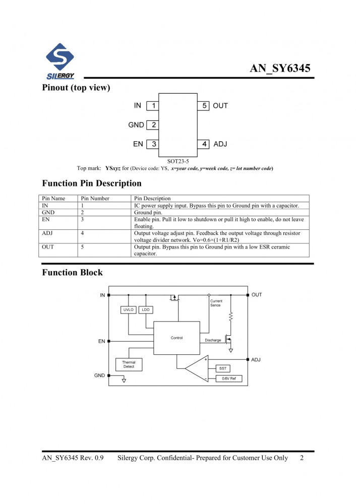 SY6345AAC datasheet page 2
