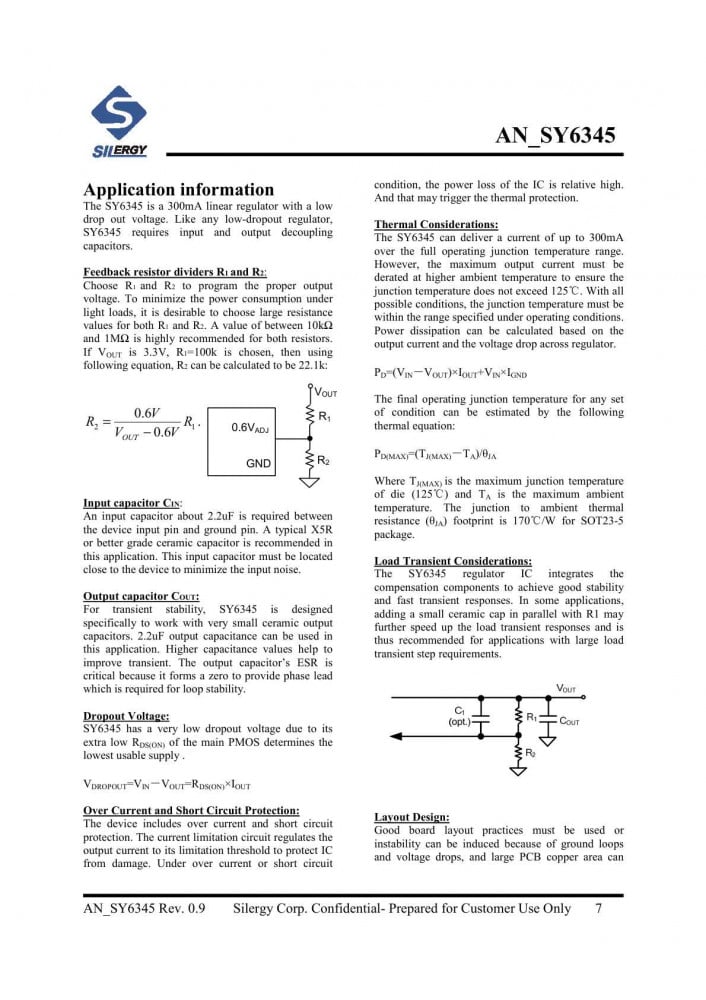 SY6345AAC datasheet page 7
