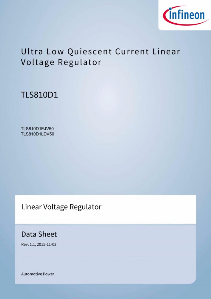 TLS810D1 datasheet page 1
