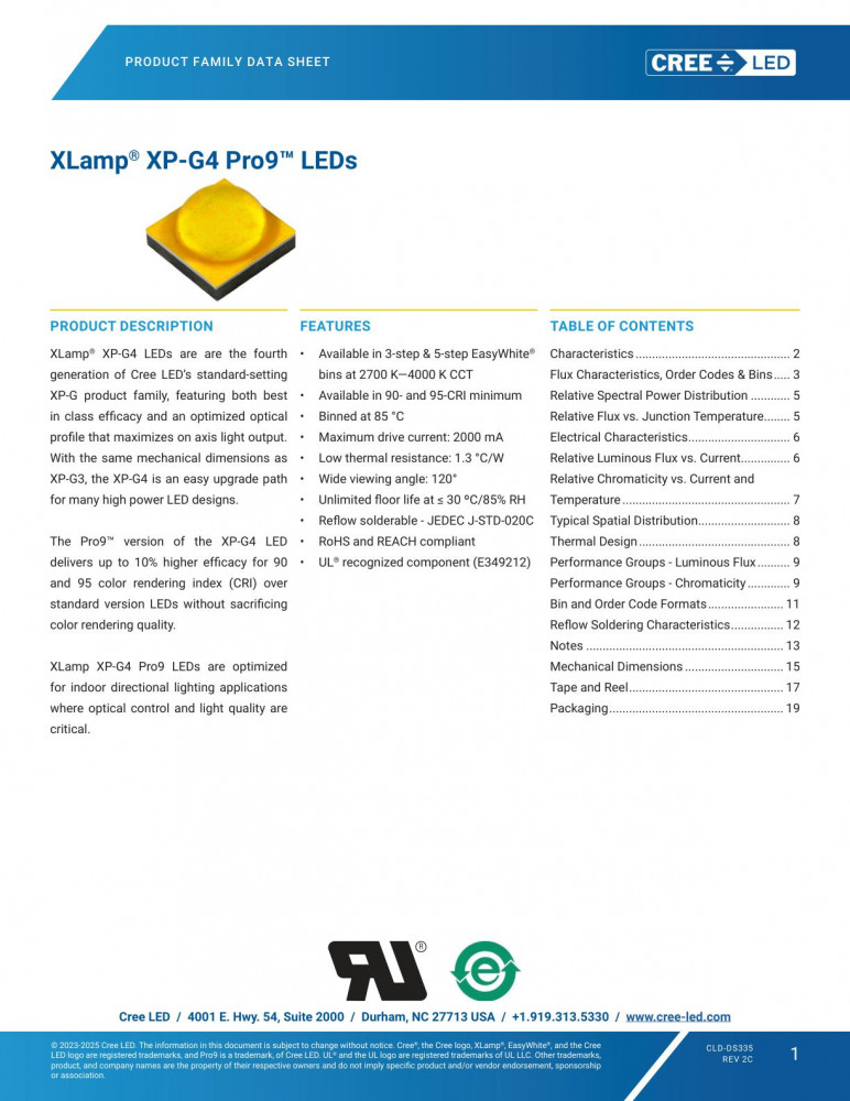 XP-G4 Pro9 document page 1