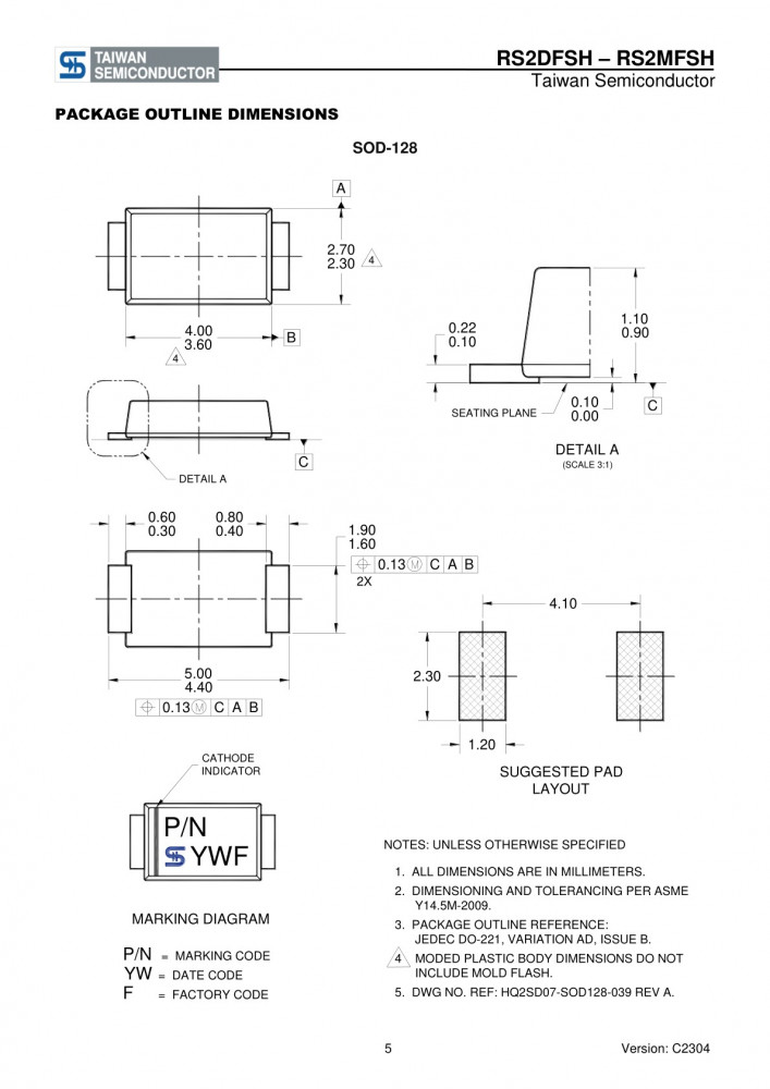RS2JFSH datasheet page 5