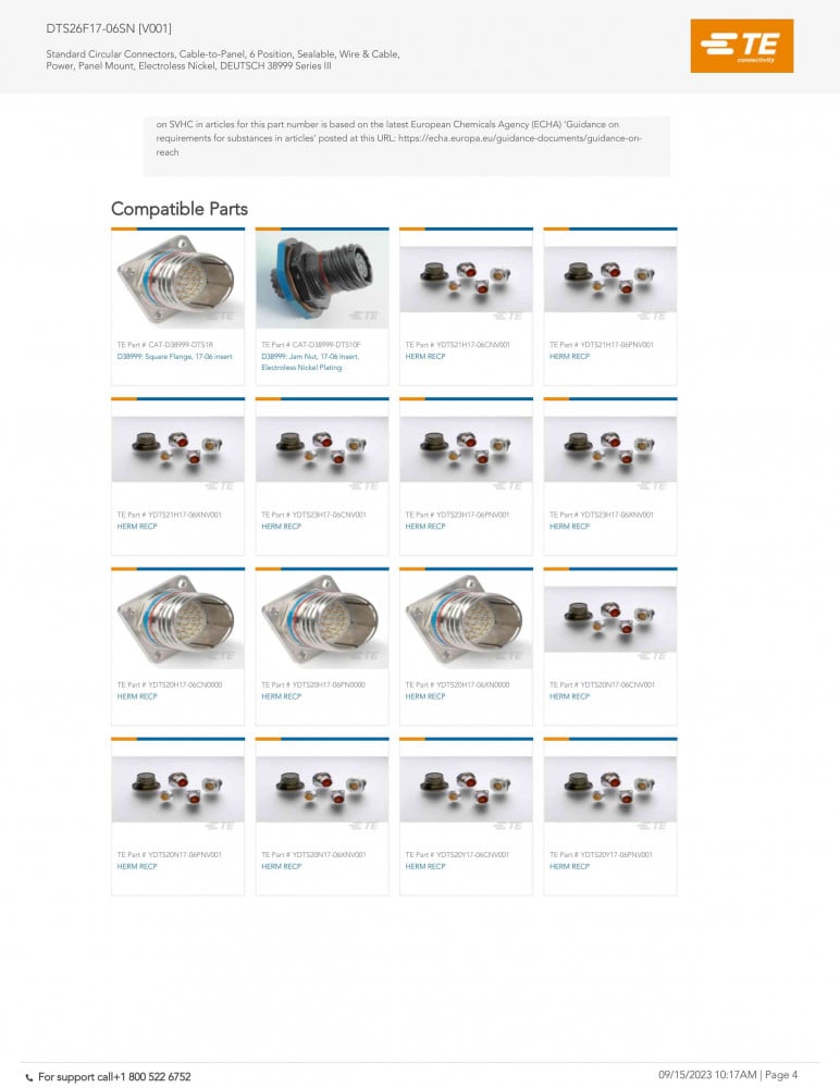 M39029/32-259 technical document page 4