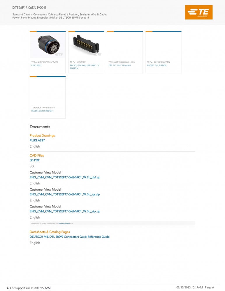 M39029/32-259 technical document page 6