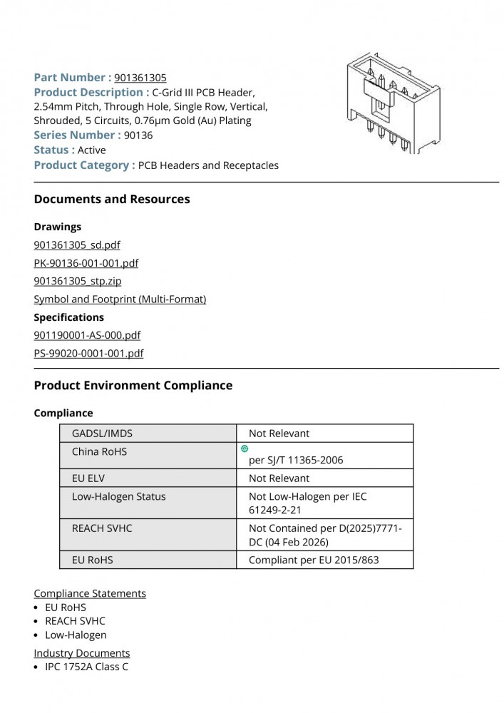 901361305 technical document preview, page 1