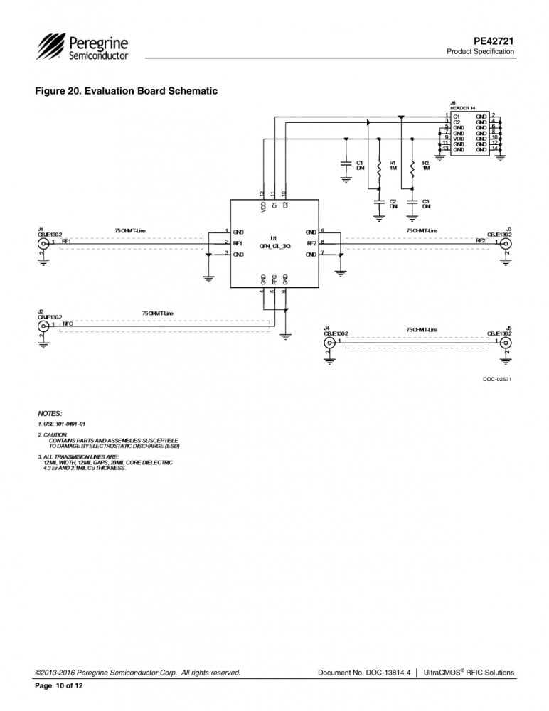 PE42721 datasheet page 10
