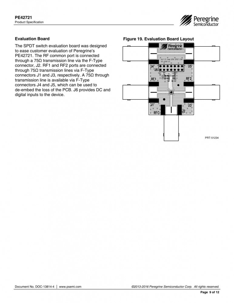 PE42721 datasheet page 9