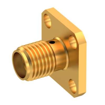 SMA / SQUARE FLANGE JACK RECEPTACLE WITH TAB CONTACT for sale