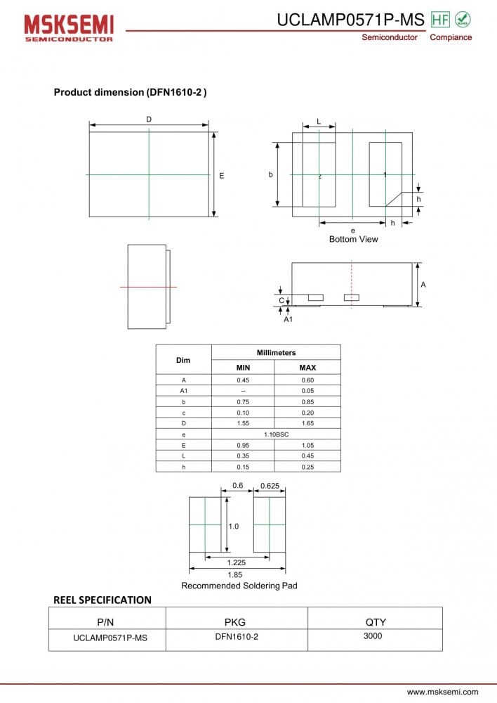 UCLAMP0571P-MS datasheet page 4