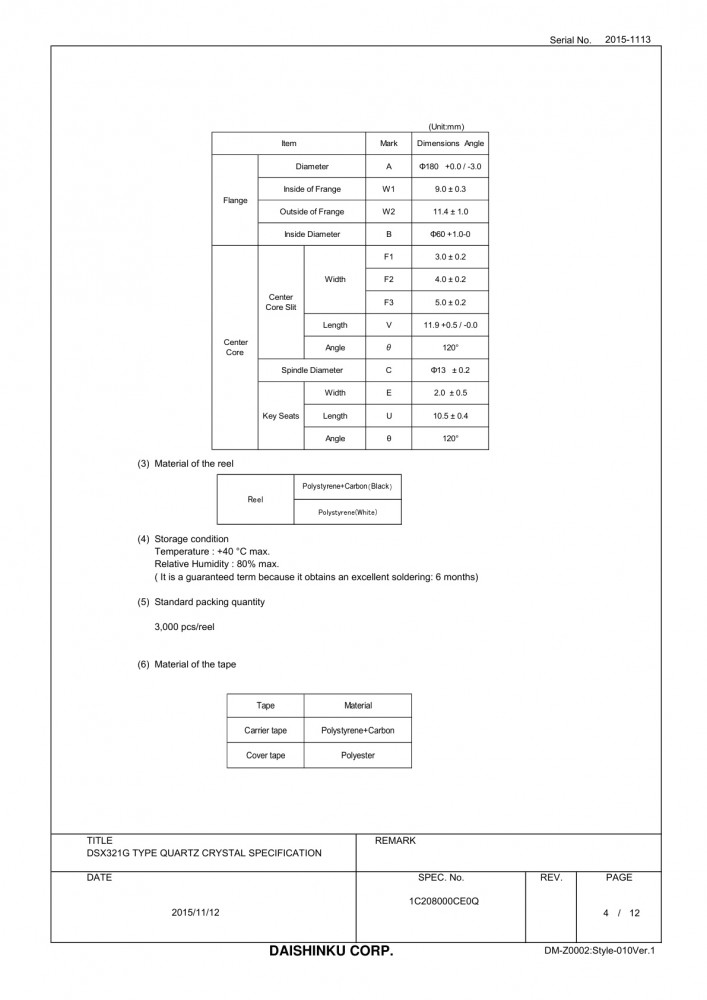 KDS 1C208000CE0Q specification page 5