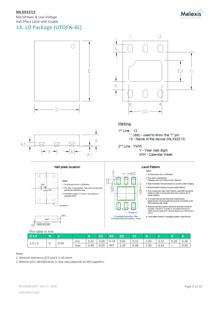 MLX92213 datasheet page 9