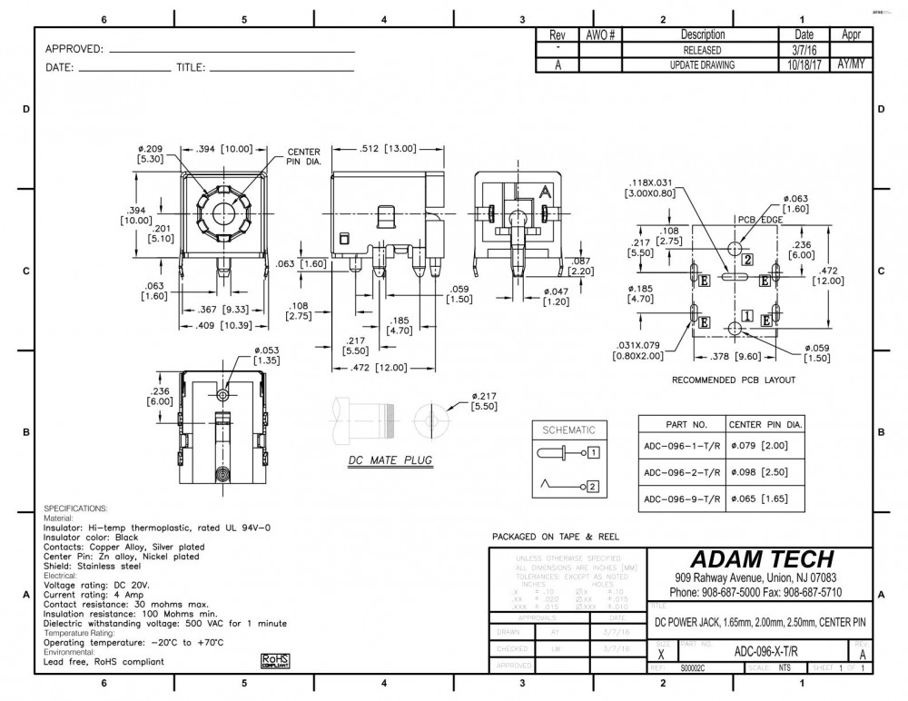 ADC-096-2-T/R technical document preview