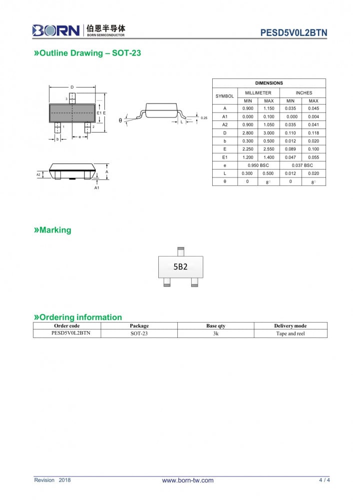 PESD5V0L2BTN datasheet page 4