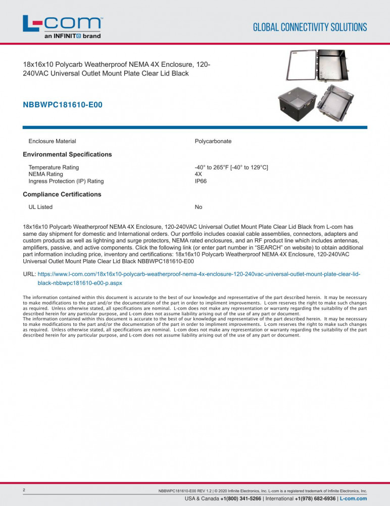 NBBWPC181610-E00 technical document page 2