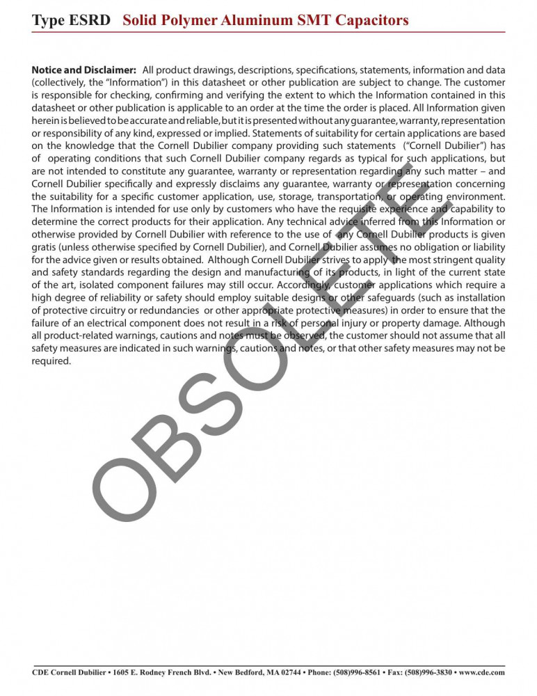 ESRD series datasheet page 4