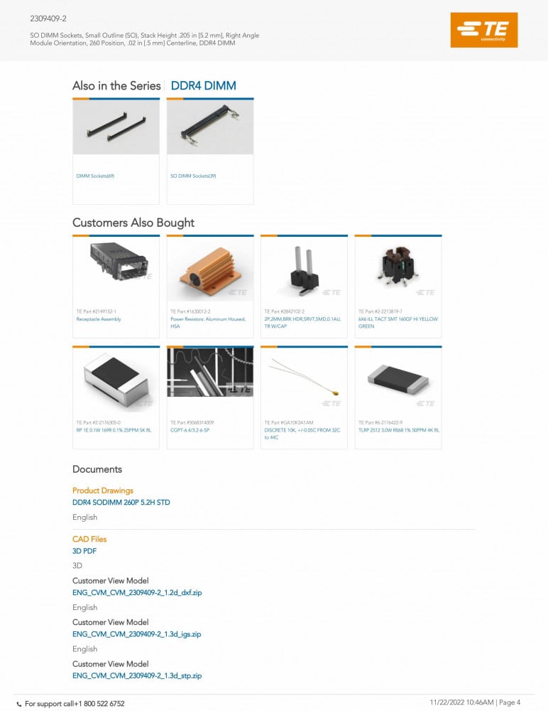 TE Connectivity 2309409-2 technical document page 4