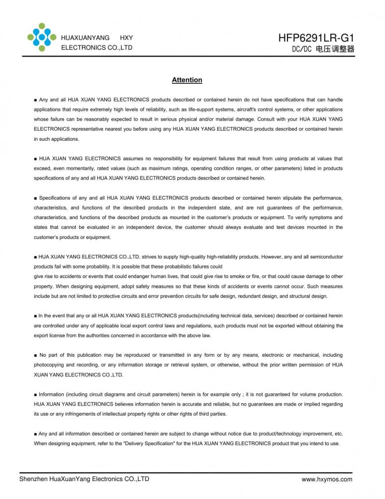 HFP6291LR-G1 datasheet page 6