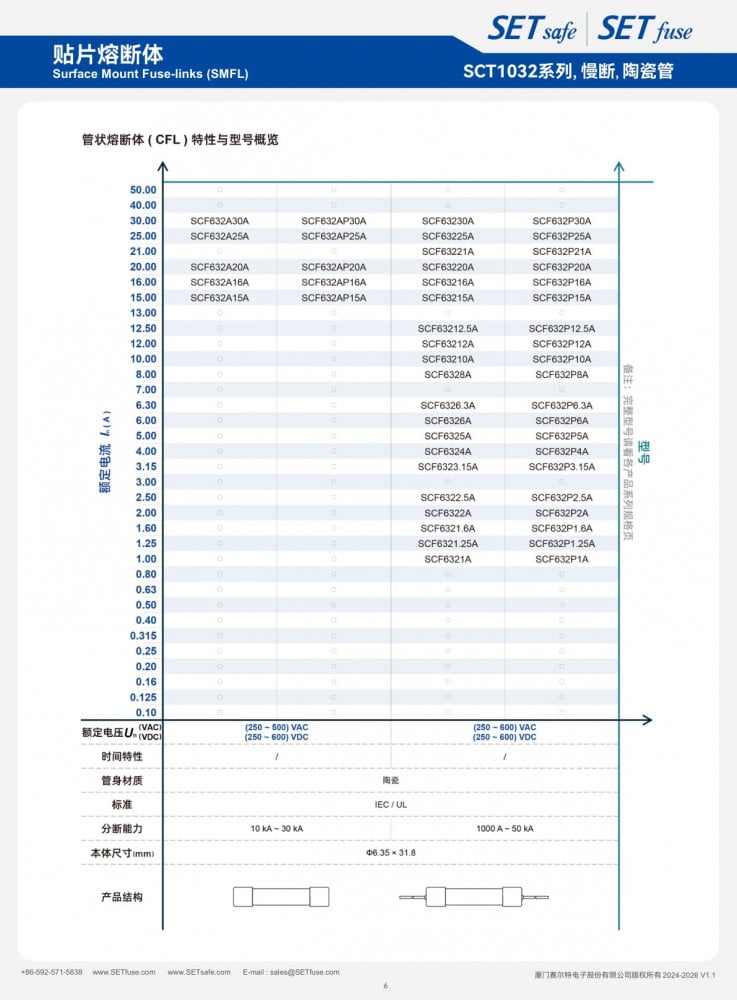 SCT1032T5A250V datasheet page 6