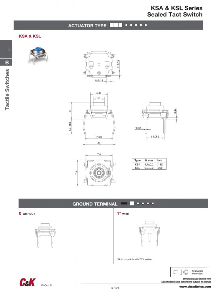 KSA0V411LFTR datasheet page 2