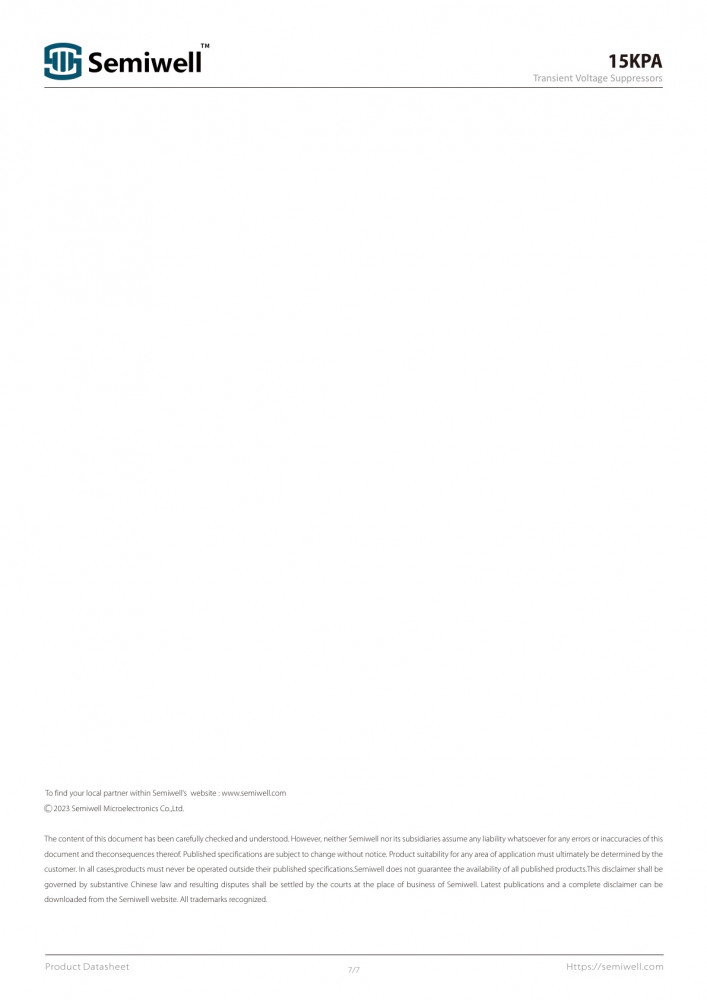 15KPA260CA datasheet page 7