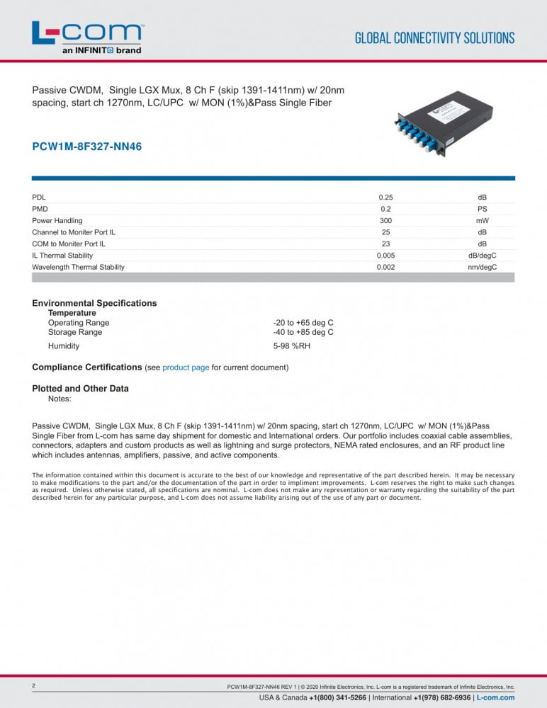 PCW1M-8F327-NN46 technical document page 2