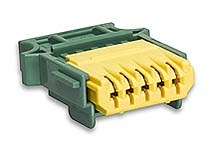 NSCC Receptacle Connector 3.33mm Pitch, 1.50mm, Shorting Bar, Short, 5 Circuit, Green for sale