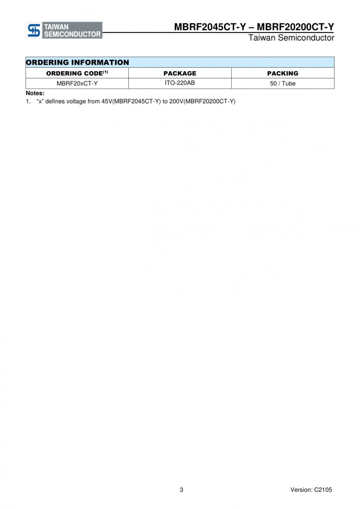 MBRF2060CT-Y datasheet page 3