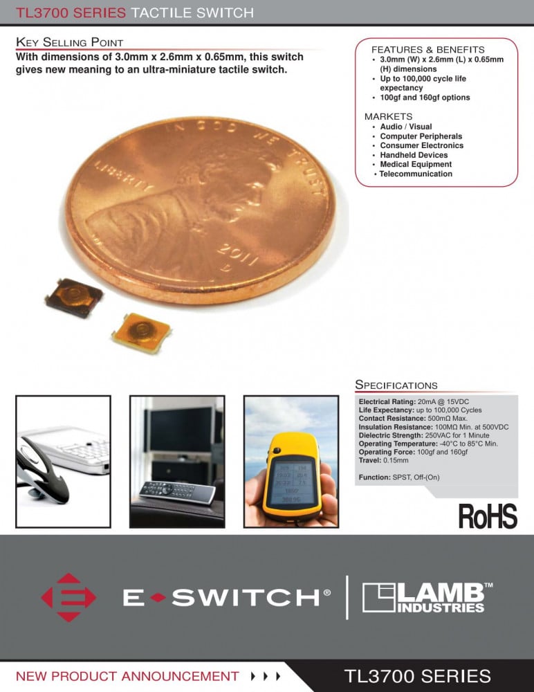 TL3700AF100QG technical document page 1