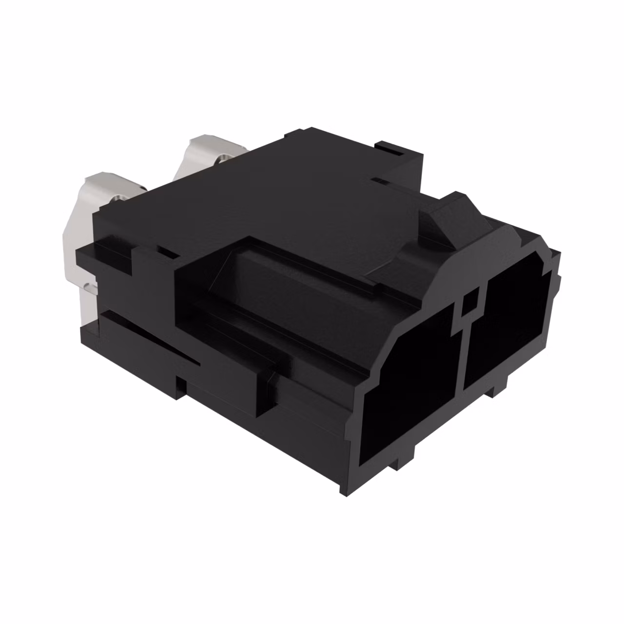 Mini-Fit Sr. Right-Angle Header, 10.00mm Pitch, Single Row, 4 Circuits, 3.50mm Tail Length, for 1.57mm PCB, 0.76µm Gold (Au) Plating, with Clip