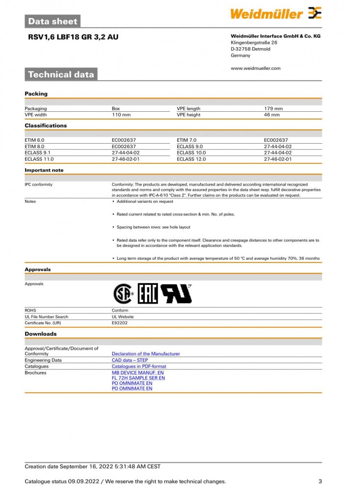 WEIDMULLER 1444600000 document page 3
