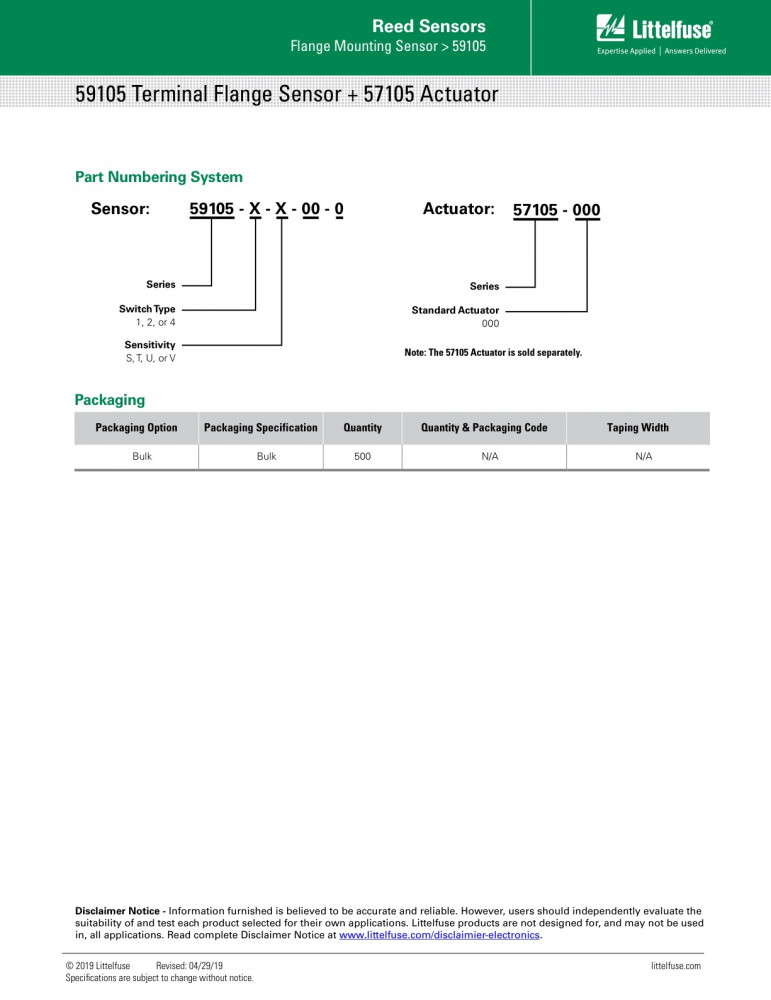 Littelfuse 59105 datasheet page 3