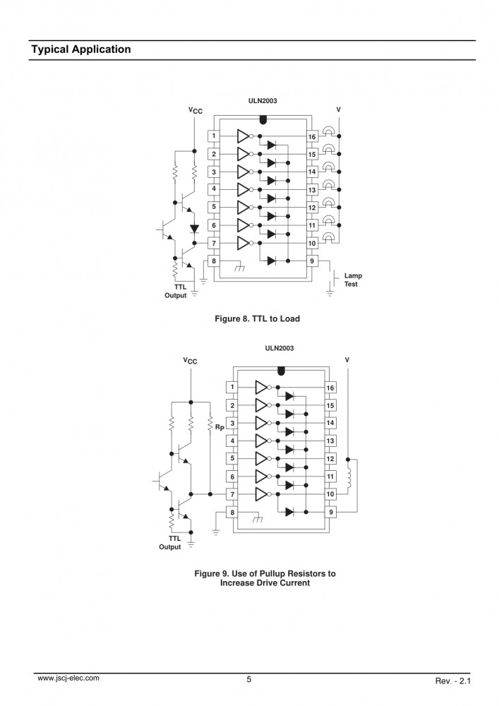ULN2003 datasheet page 5