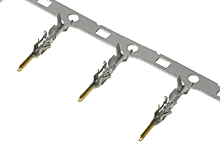 CRC Power Crimp Male Terminal Lead-Free, Loose, Gold (Au) Plating