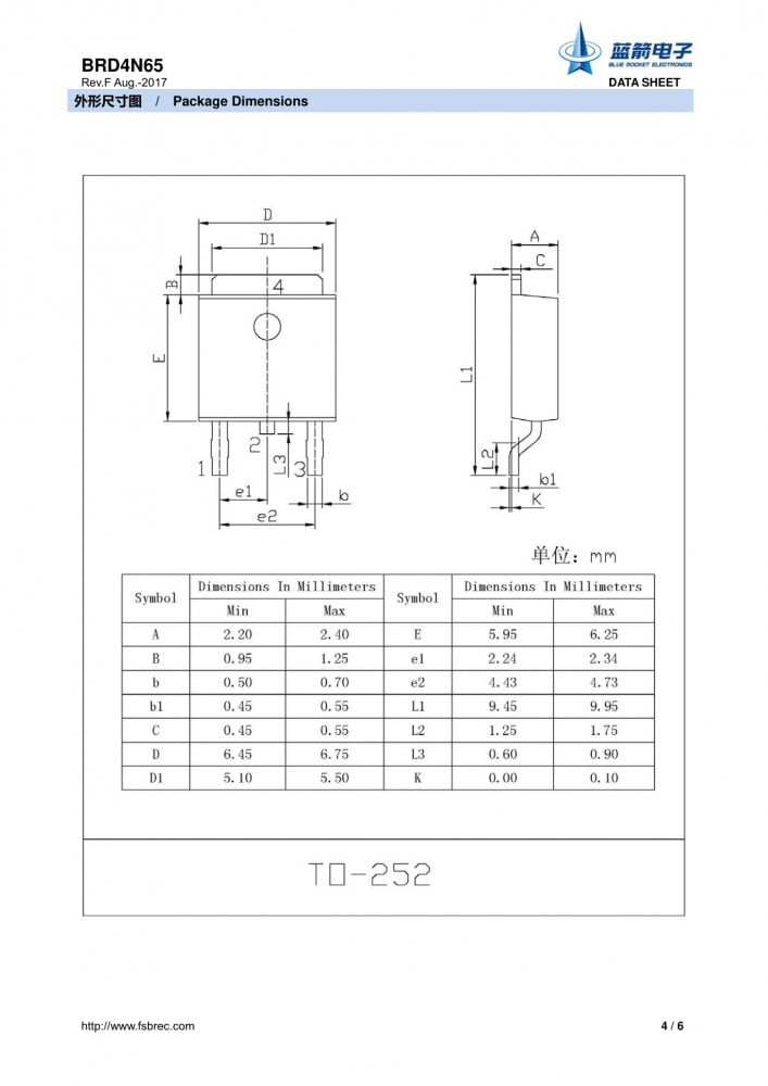 BRD4N65 datasheet page 4