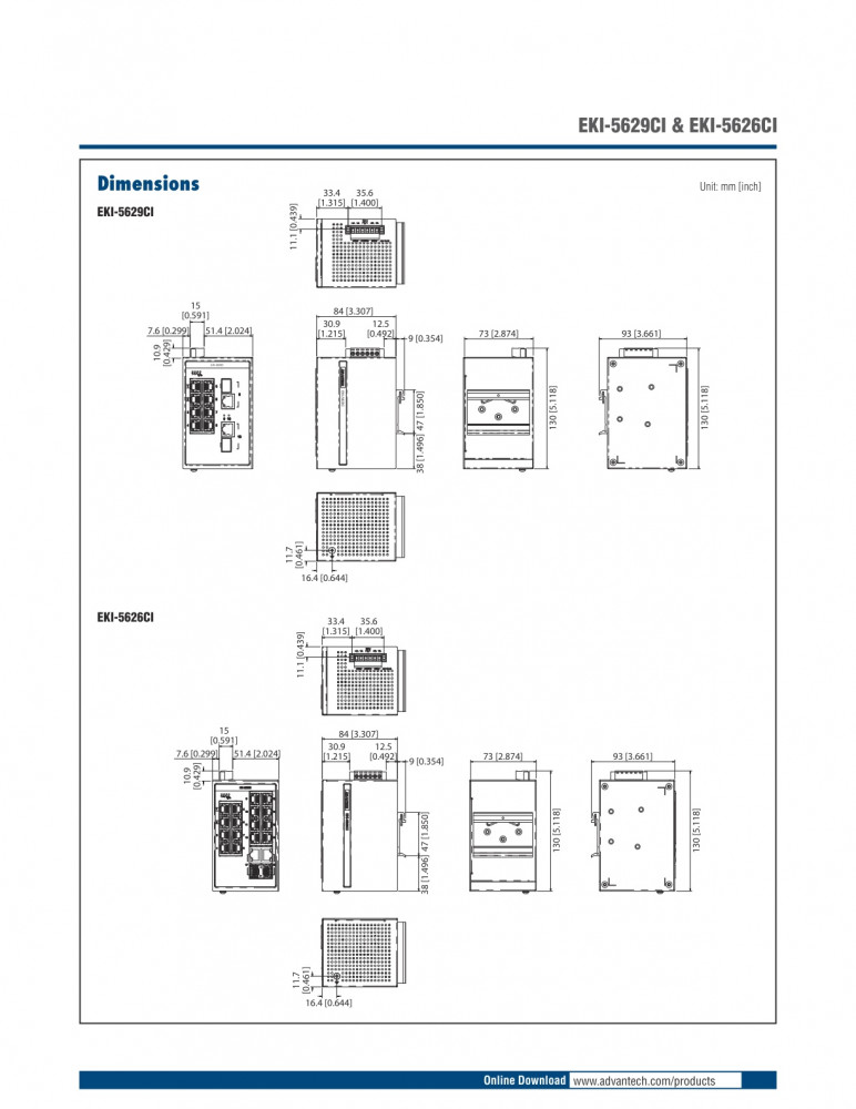 EKI-5629CI technical document page 2