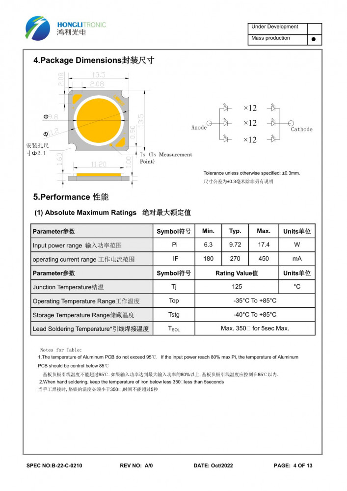 LM002H384W datasheet page 4