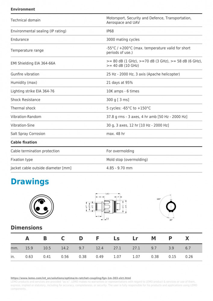 FGN.1M.303.XLCT technical document, page 3