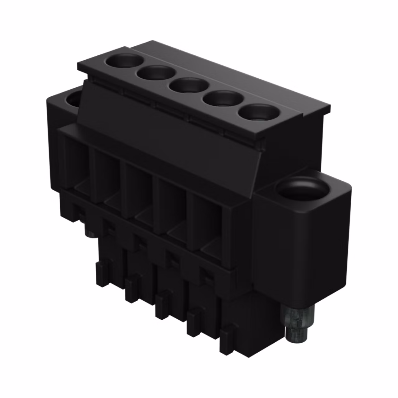 3.50mm Pitch Eurostyle Vertical Plug, with Retention Screws, Front Wire Entry, 5 Circuits for sale