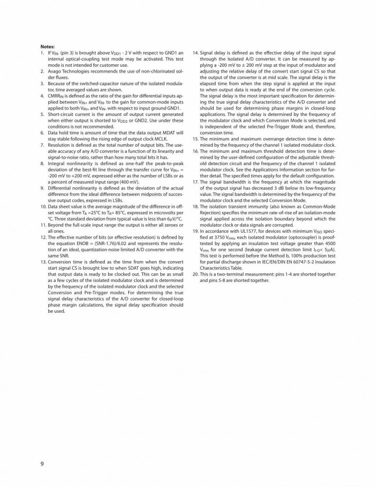 HCPL-7560 datasheet page 9