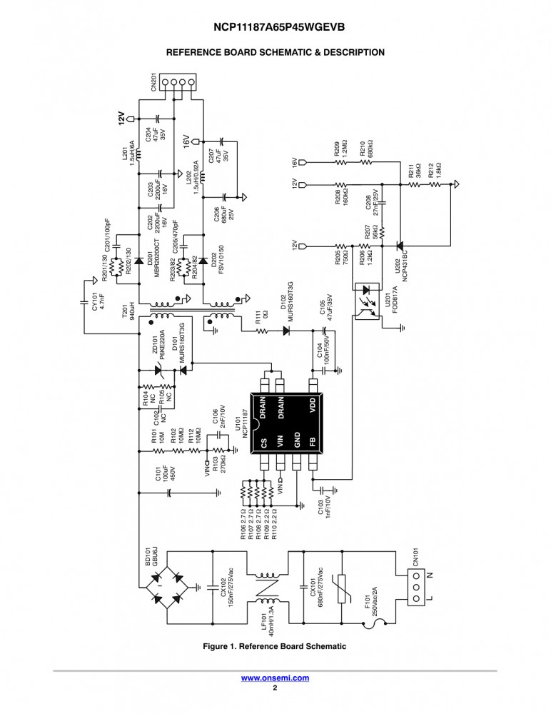 NCP11187A65P45WGEVB document page 2
