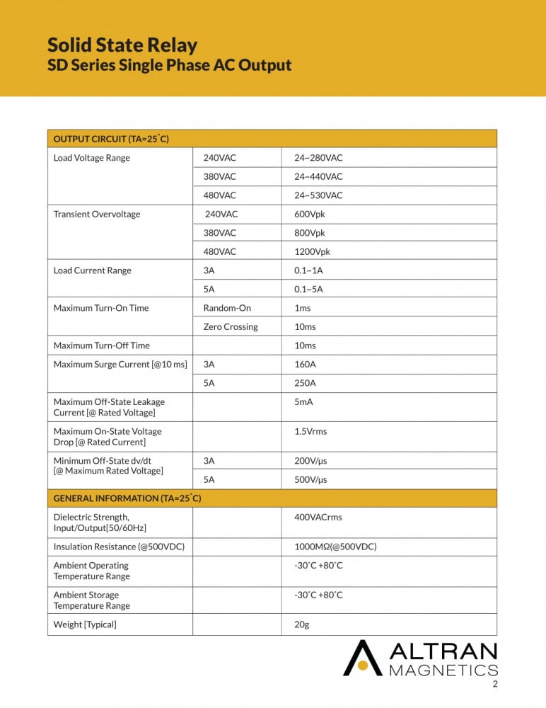 ASR-SD380D5ZH datasheet page 2