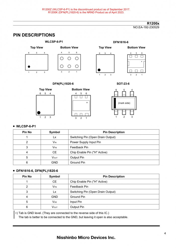 R1200x datasheet page 4