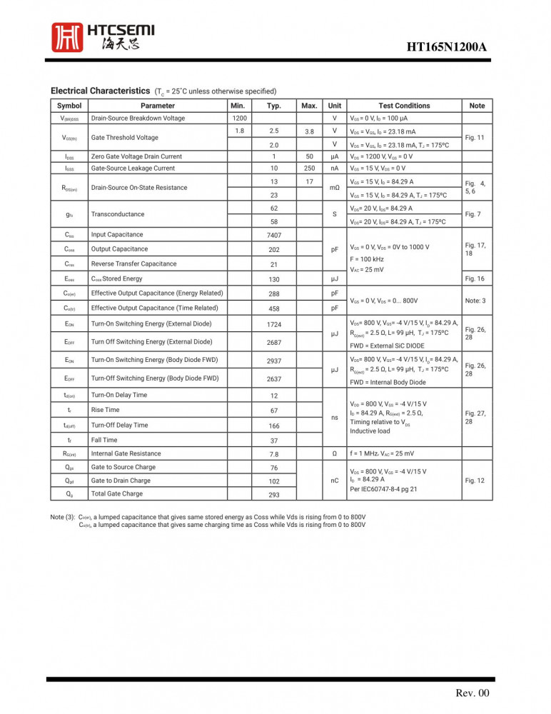 HT165N1200AKZ datasheet page 2