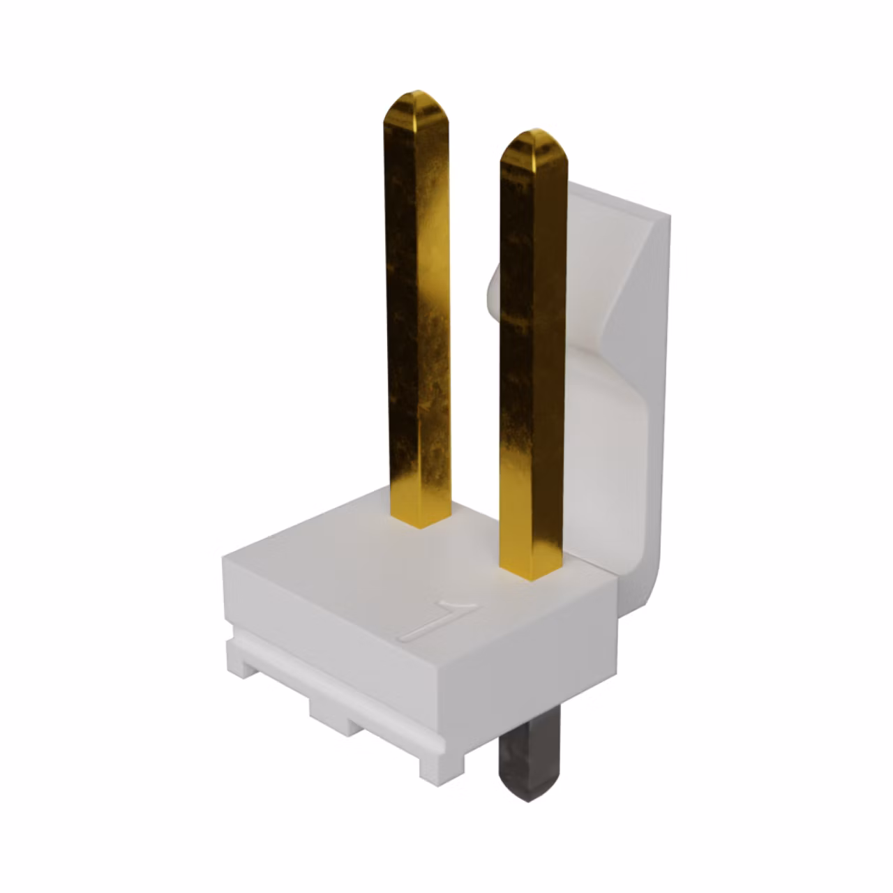 KK 396 Header, Vertical, Friction Lock, 2 Circuits, 0.76µm Gold (Au) Selective Plating for sale
